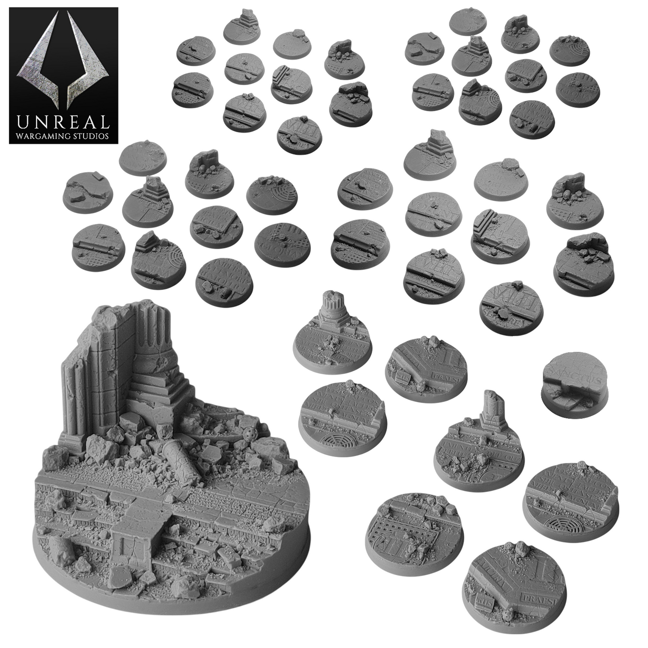 Sacred Ruins Resin Bases – Unreal Wargaming Studios Ltd